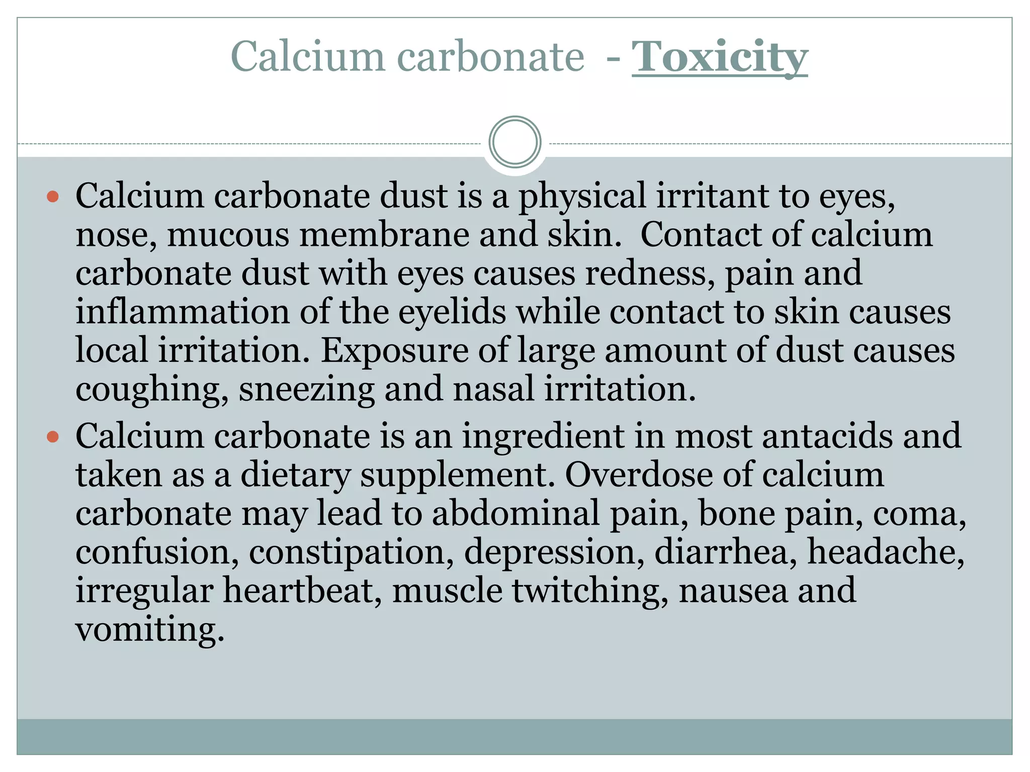 Calcium Carbonate | PDF