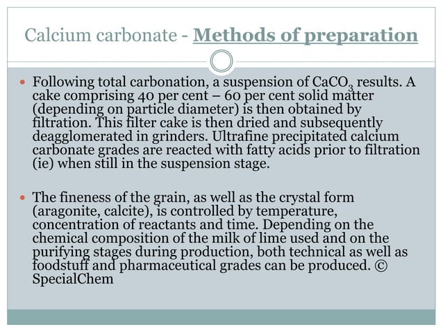 Calcium Carbonate | PDF | Chemistry | Science