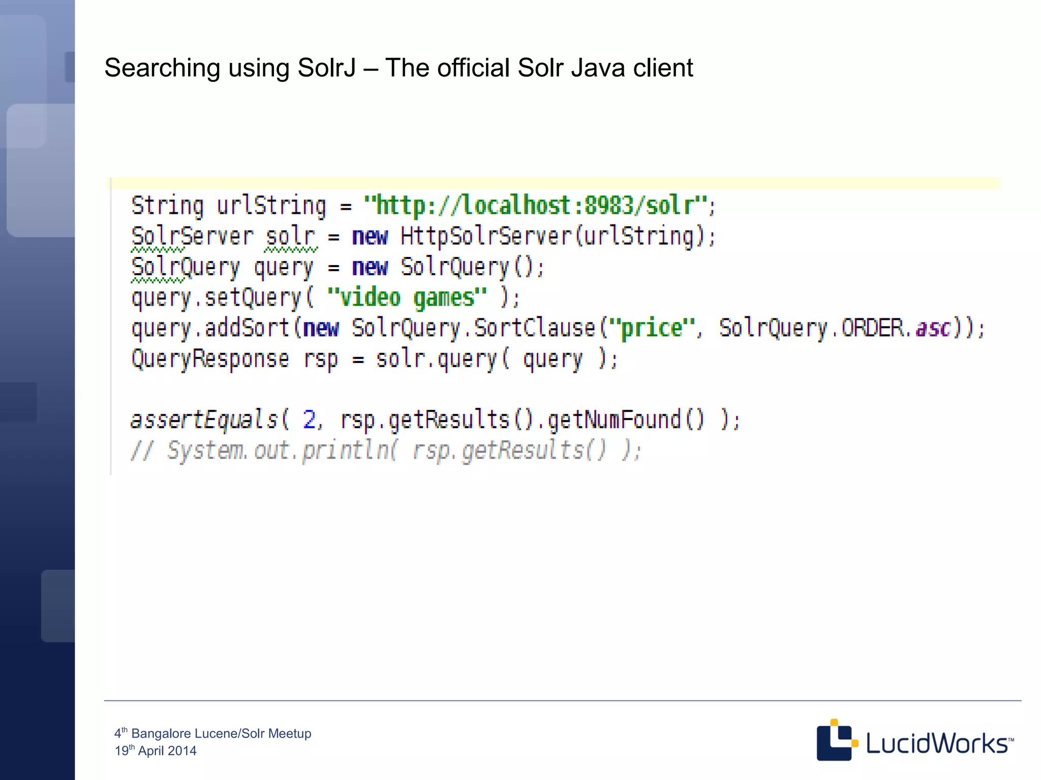 Introduction to Apache Solr | PPT