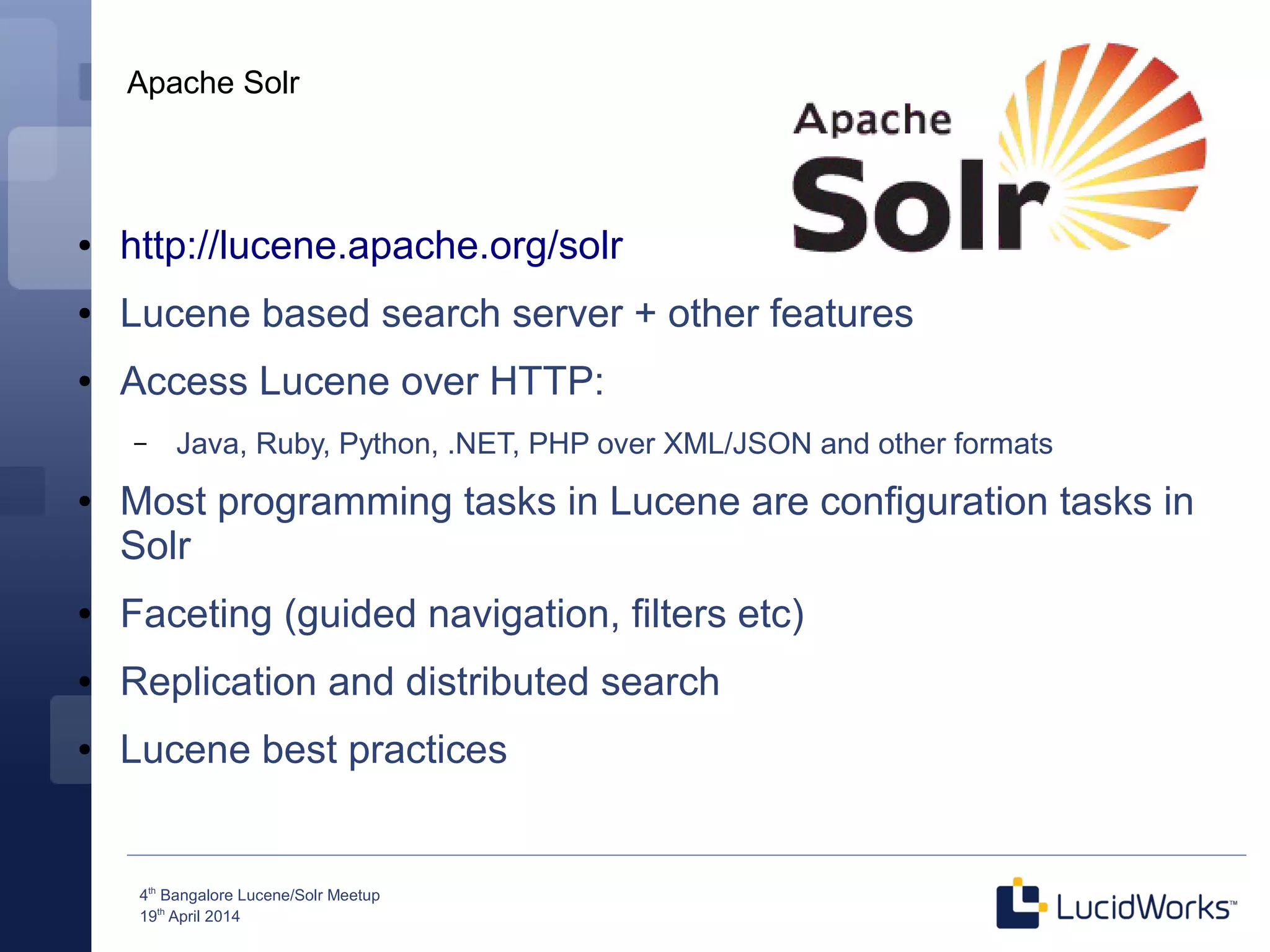 Introduction to Apache Solr | PPT