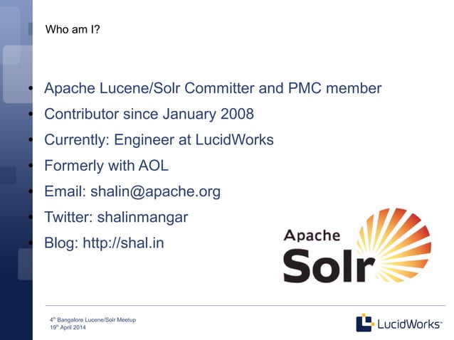 Introduction to Apache Solr | PPT