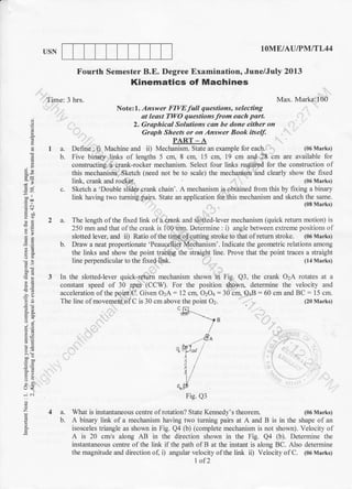 4th Semester Mechanical Engineering (2013-June) Question Papers | PDF