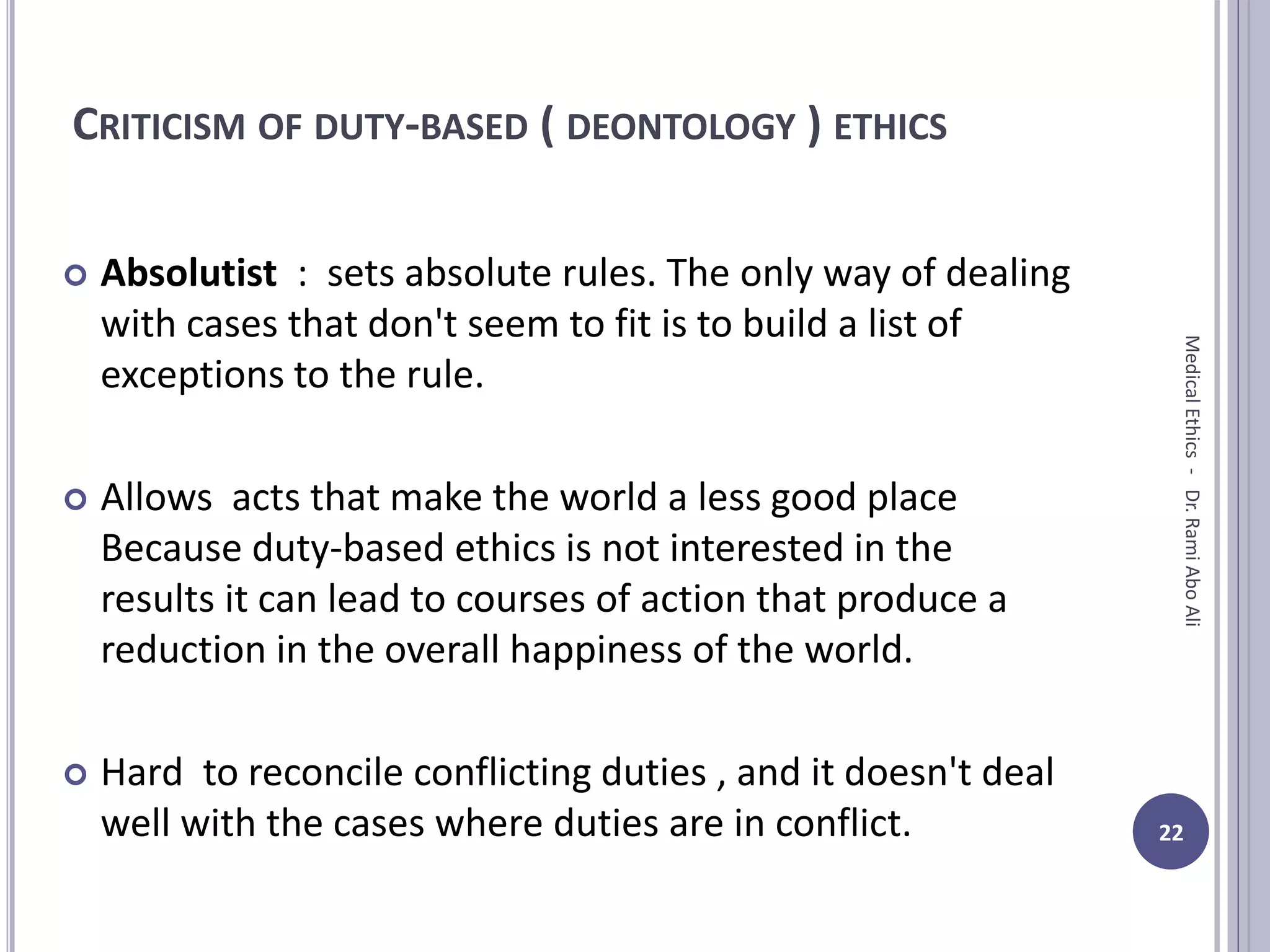 medical ethics theories | PPTX