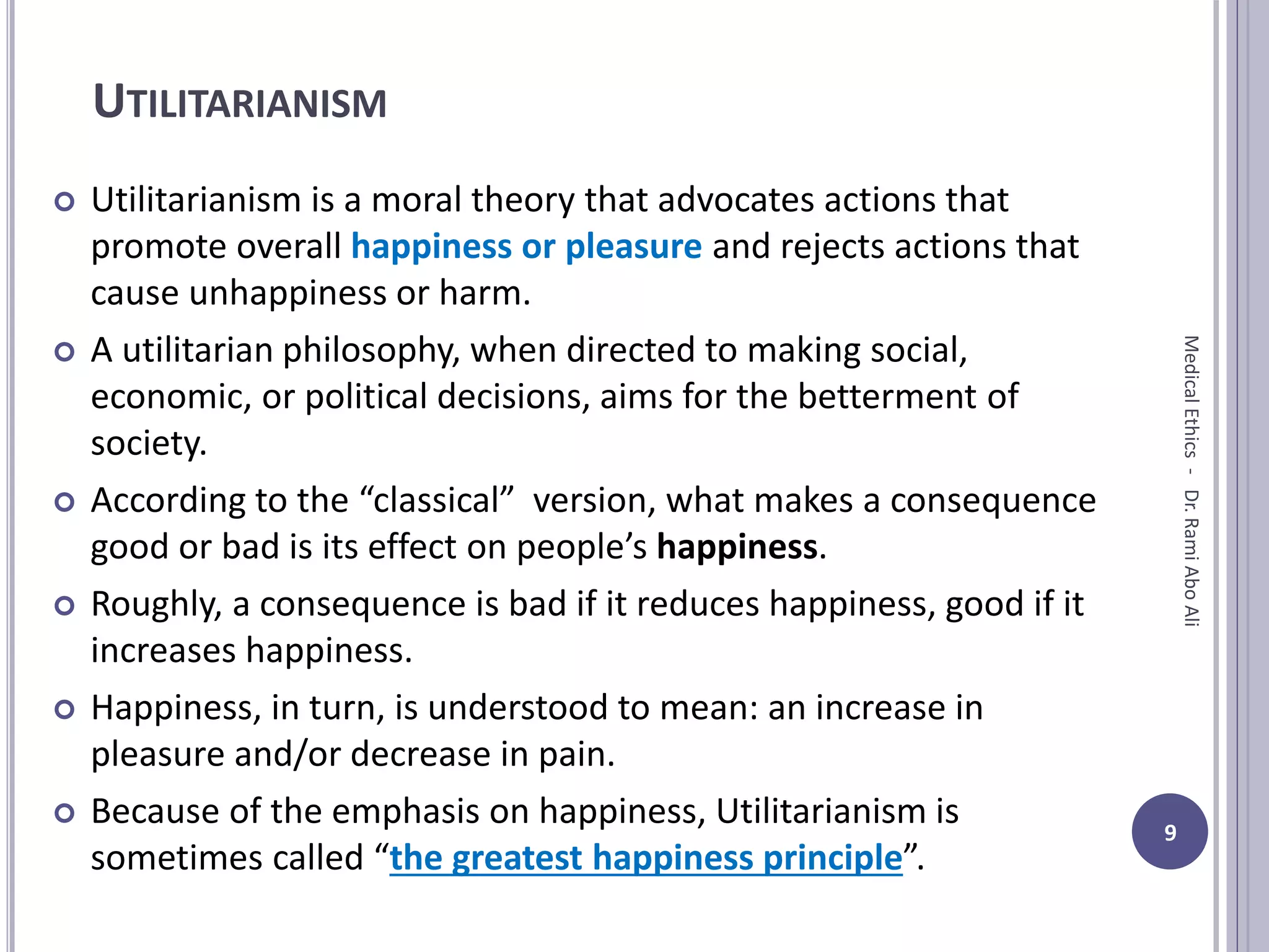medical ethics theories | PPTX