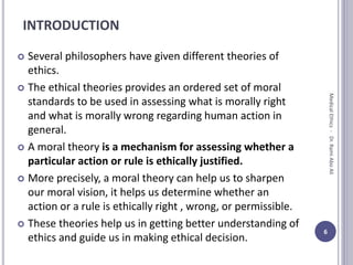 medical ethics theories | PPTX