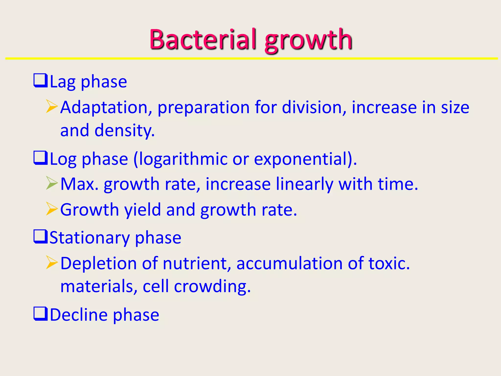 Microbial growth stages | PDF | Biological Sciences | Science