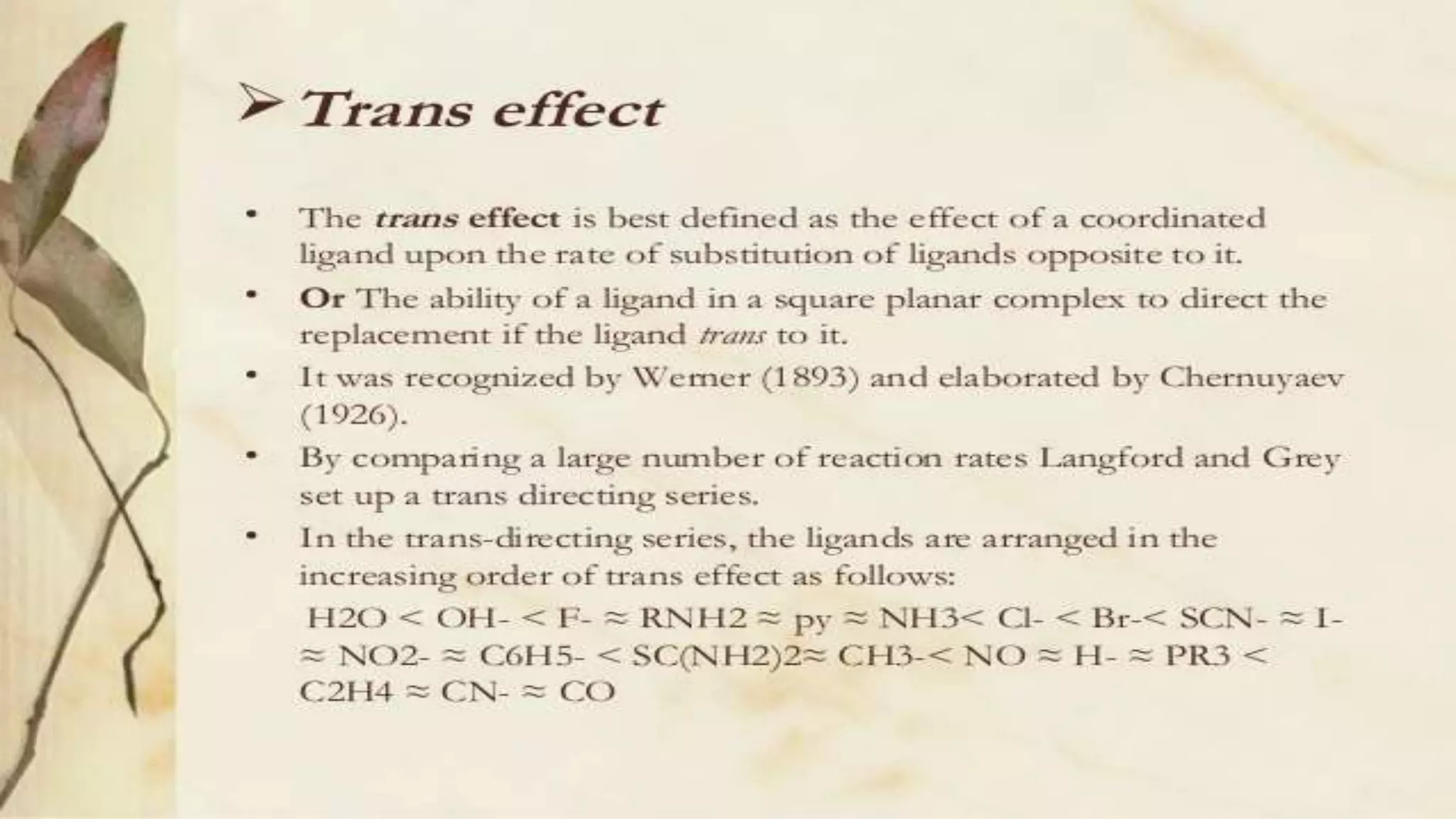 reaction mechanism of transition metal complex 2 J2 | PPTX
