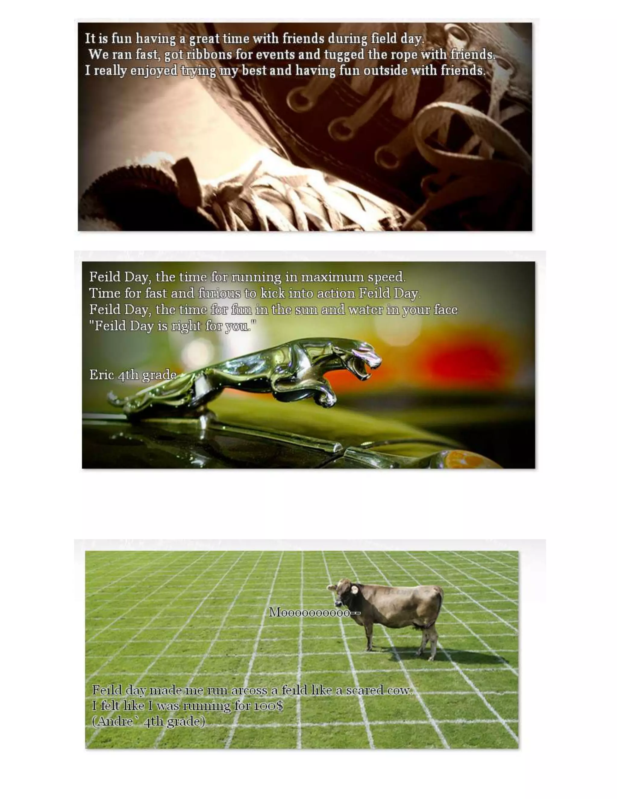 Quick Write about Field Day: Monday | PDF