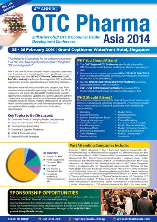 4th Annual OTC Pharma Asia 2014, Singapore | PDF