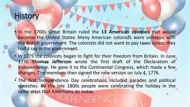 4th of July - Independence Day.pptx | National & Civic Holidays | Holidays