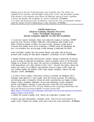 4th om sem nmims june 2021 solved assignments | PDF