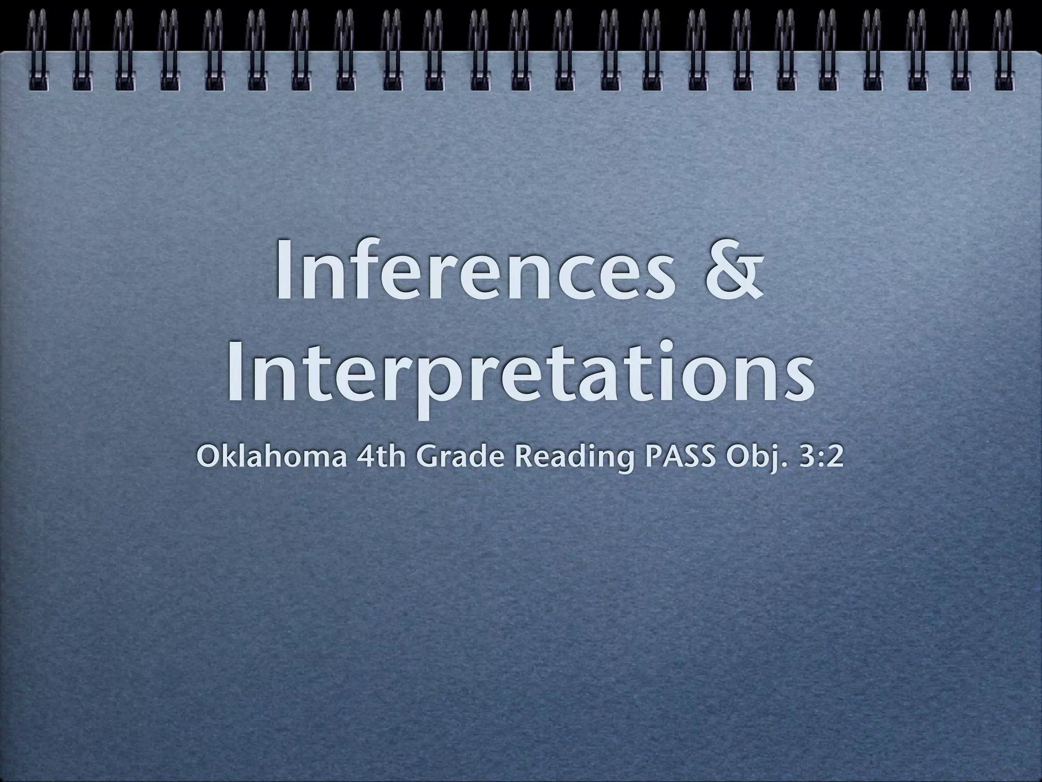 Inferences & Interpretations | PDF