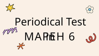 4TH PERIODICAL IN MAPEH 6.pptx grade six mathematics | PPTX
