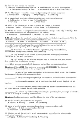 Periodical test in science 5 , quarternalimotbko | DOCX
