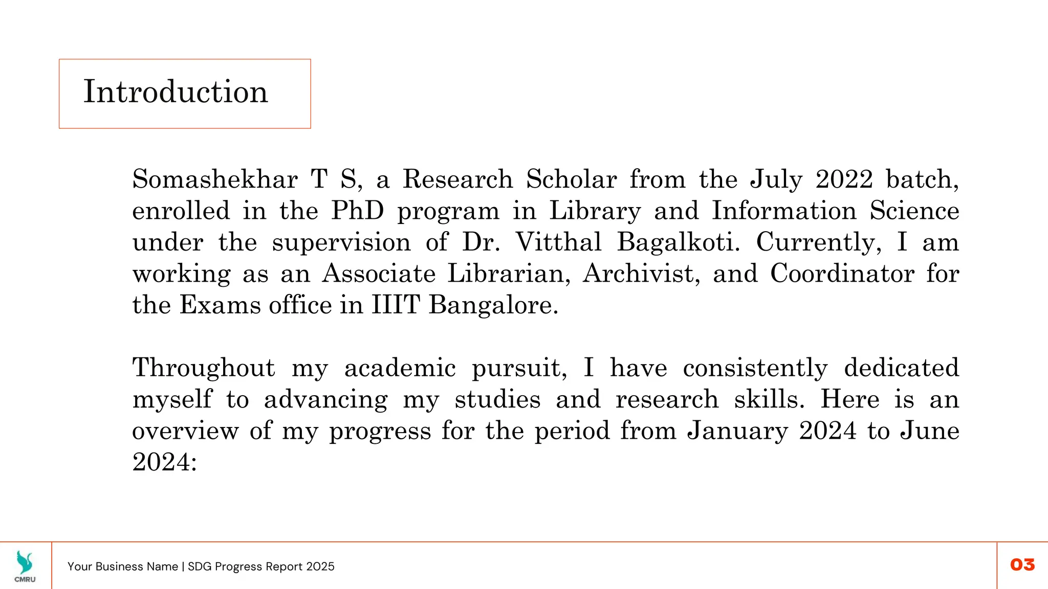 PHD Progress Report For Presentation pptx