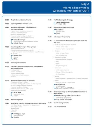 4th Pre Filled Syringes (2011) Pp | PDF