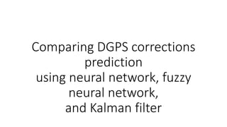 Novel Terrain Integrated Navigation System using Neural Network aided Kalman Filter | PPT