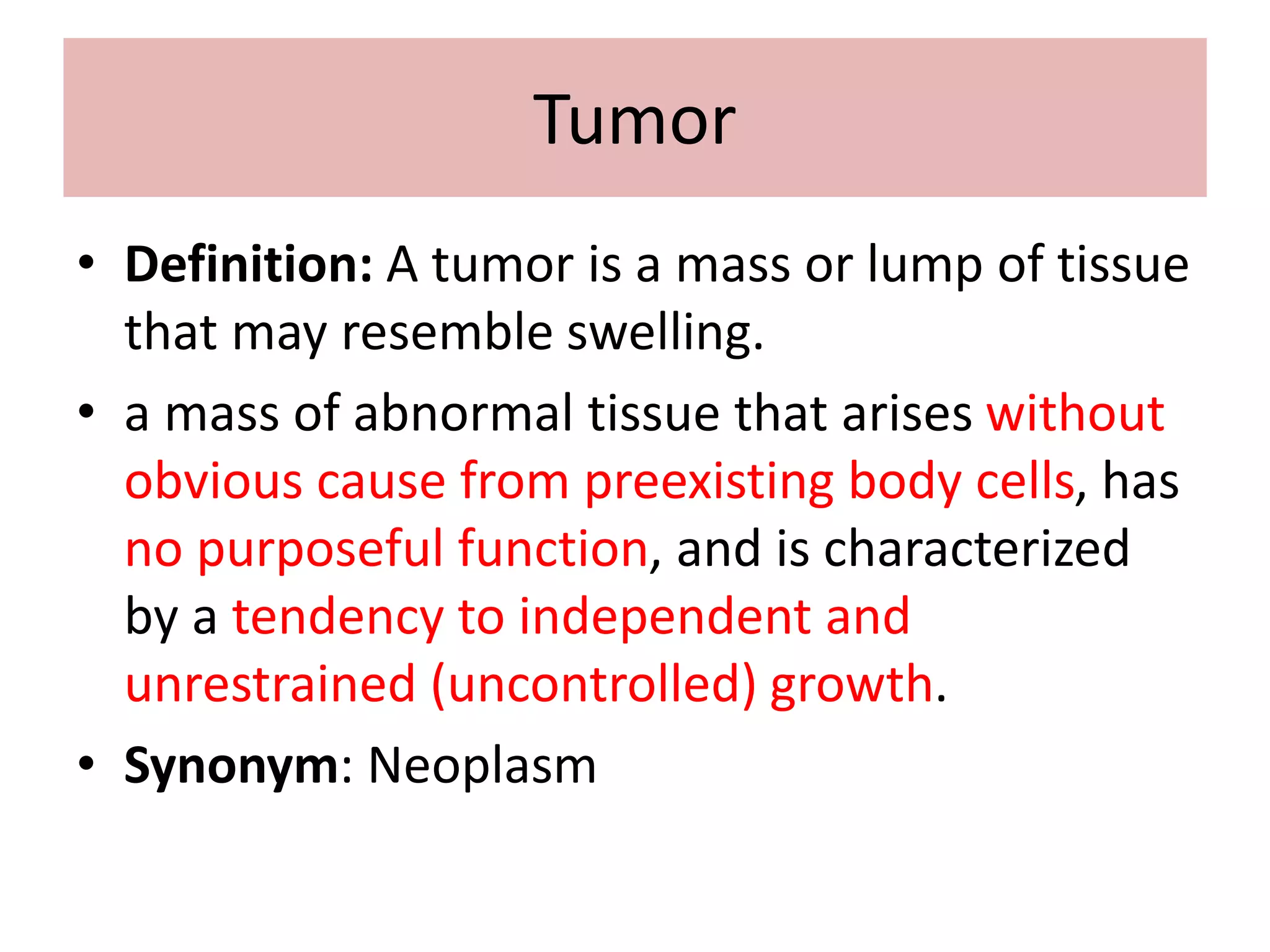 Tumor | PPTX