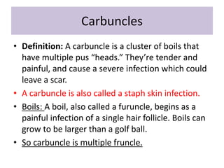 Furuncle Vs Carbuncle