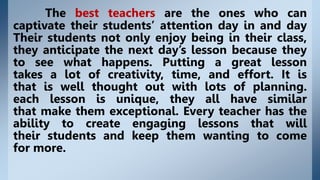 Fourth Qualities of a Great Lesson Lesson.pptx