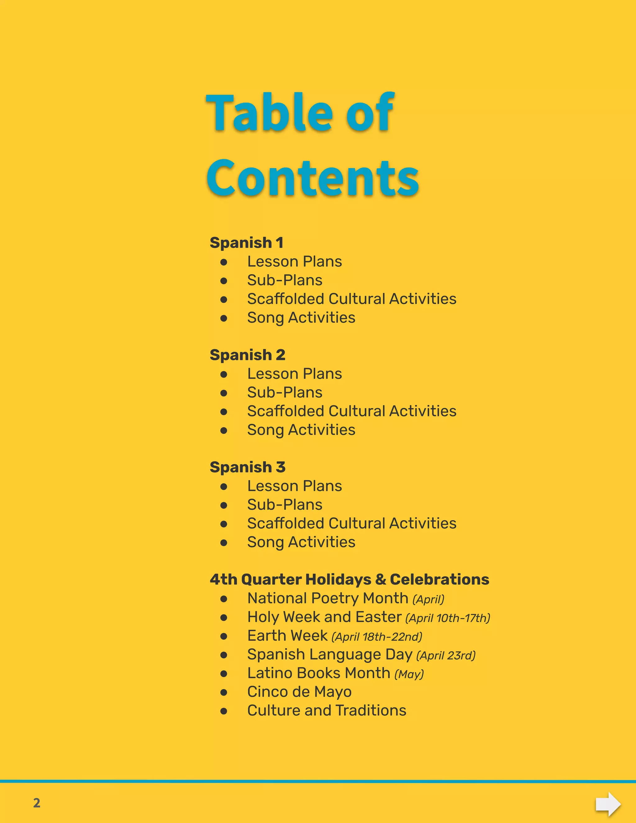 4th Quarter Spanish Lesson Plans for High School: Class Guide for ...