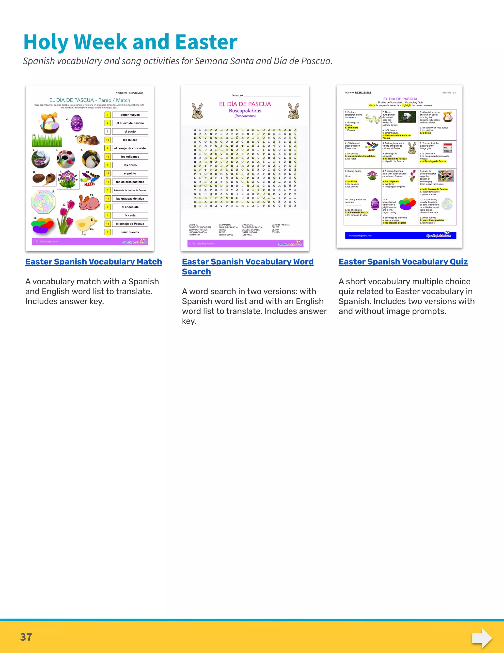 4th Quarter Spanish Lesson Plans for High School: Class Guide for ...