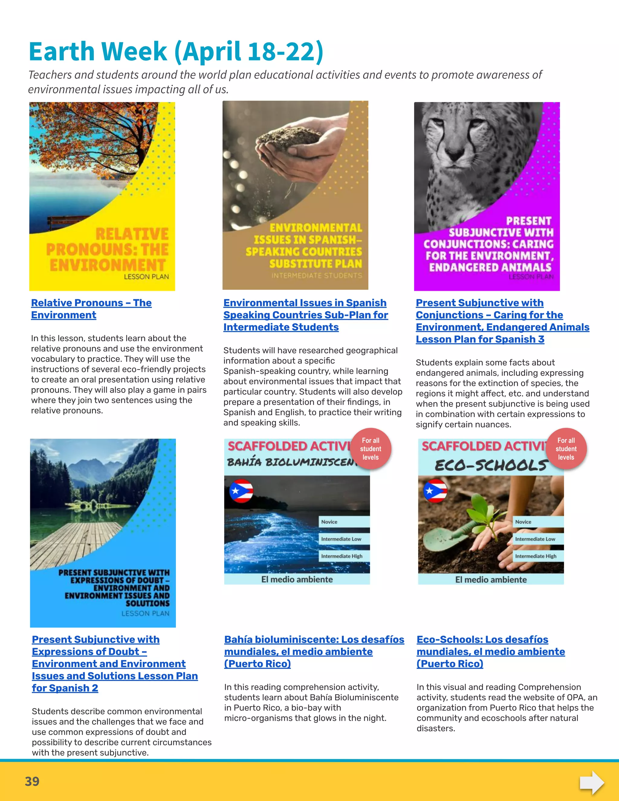 4th Quarter Spanish Lesson Plans for High School: Class Guide for ...