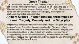 4th Quarter:Module 1 Week 1 Theatrical Forms from the different Art ...