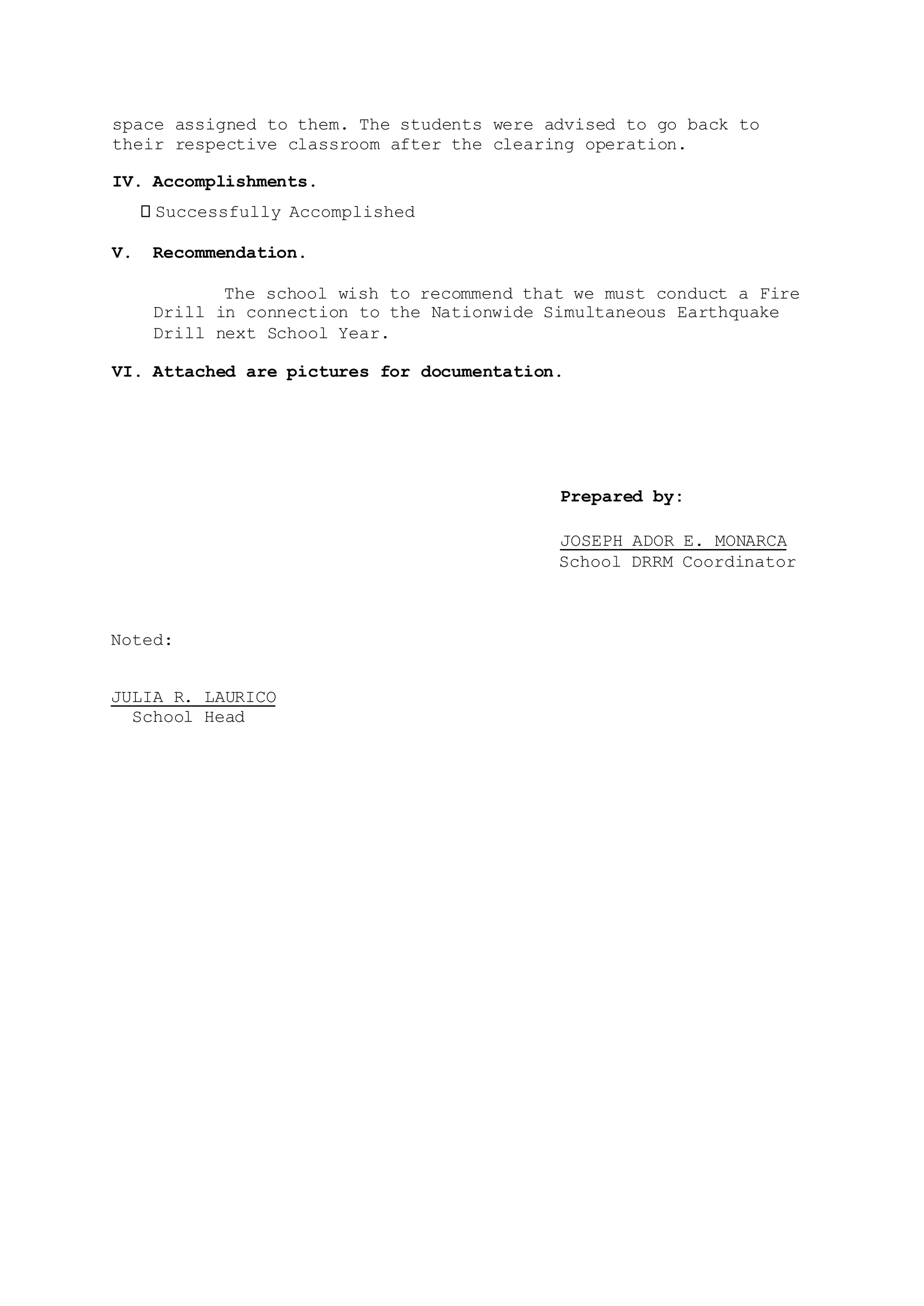 4th quarter nsed report | DOCX