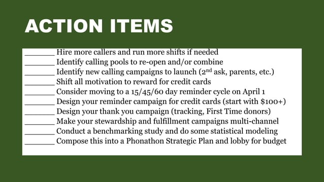 4th Quarter Phonathon: Planning to Finish Strong | PPT