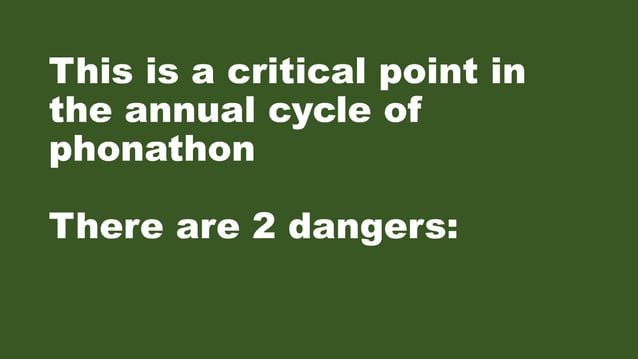 4th Quarter Phonathon: Planning to Finish Strong | PPT