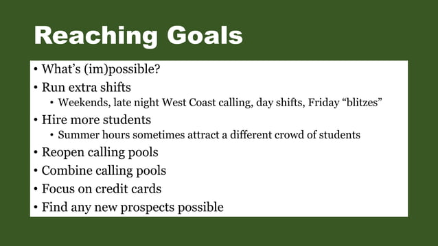 4th Quarter Phonathon: Planning to Finish Strong | PPT