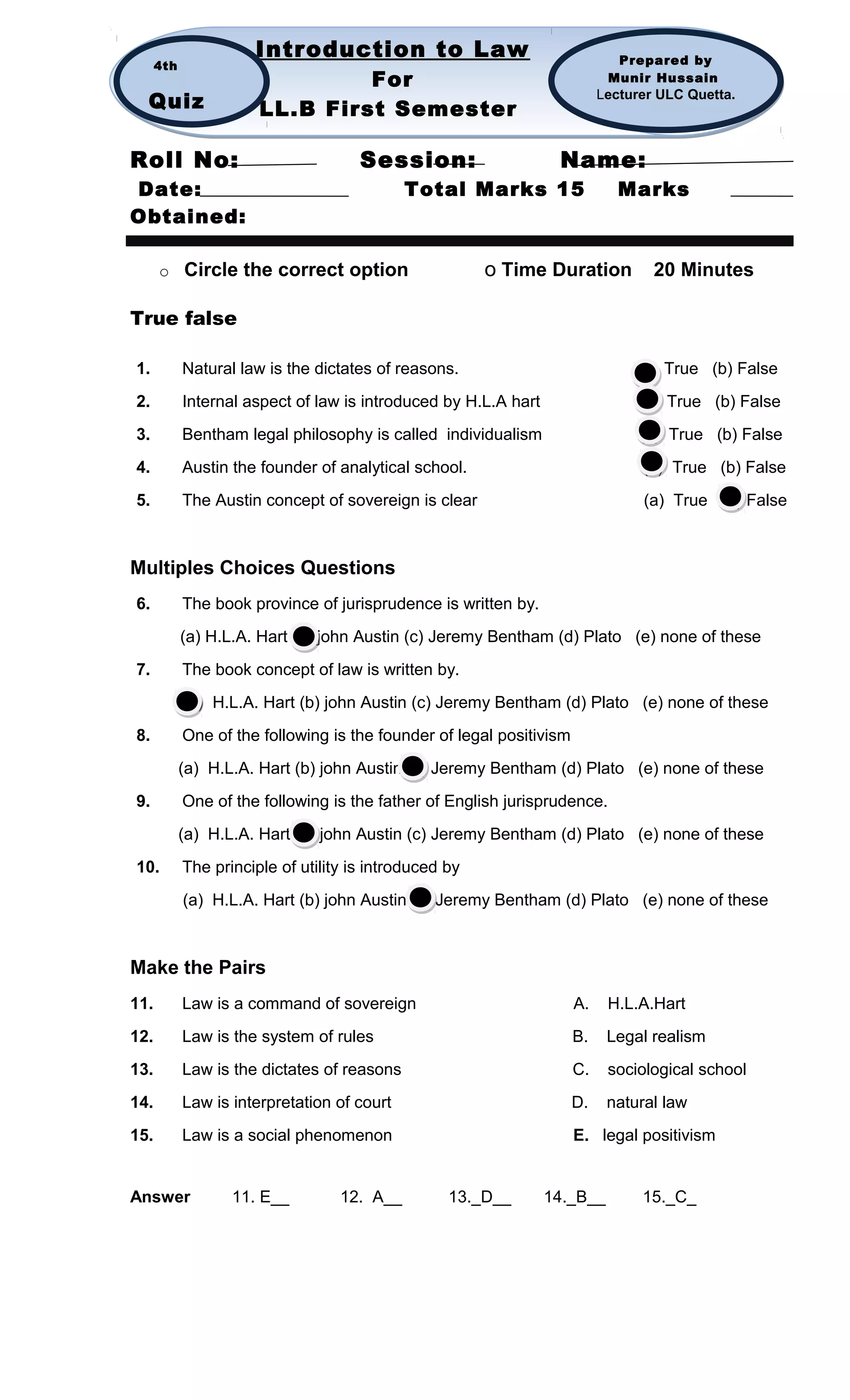 4th quiz 1 semseter | DOC