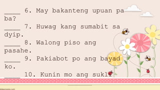 4TH Quarter WEEK 2- Uri ng Pangungusap.pptx