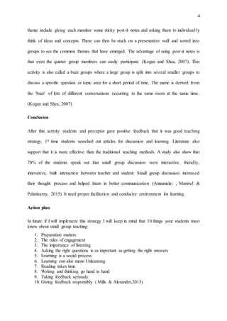 4th reflection. small group discussion | PDF