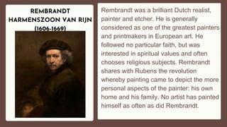 MAPEH 9 Second Quarter: Famous Baroque Artists. | PPTX