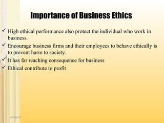 Business Ethics and Corporate Social Responsibility | PPT