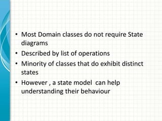 Domain State model OOAD | PPTX