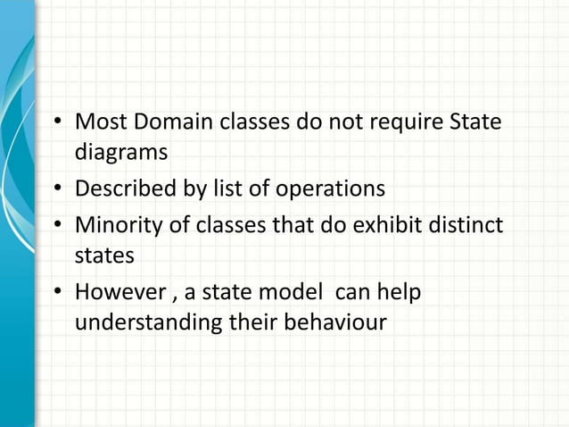 Domain State model OOAD | PPTX | Computer Software and Applications ...