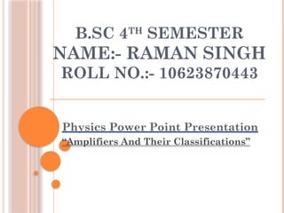 4th semester project physics b.Sc mathematics | PPTX
