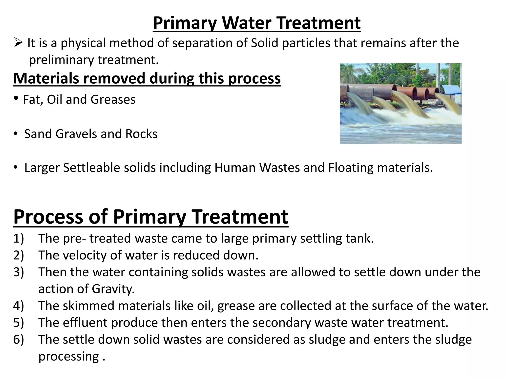 Primary Liquid Waste Treatment | PPTX