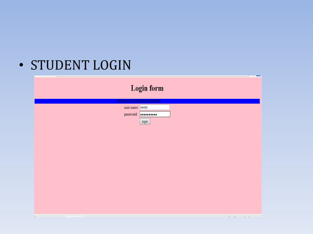 java mini project for college students | PPTX | Databases | Computer ...
