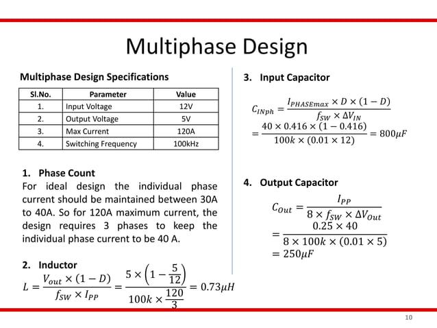 Multi-phase buck converter with low side switching for high current ...