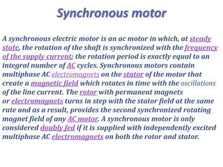 synchronous motor for presentation | PPTX
