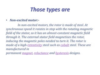 synchronous motor for presentation | PPTX
