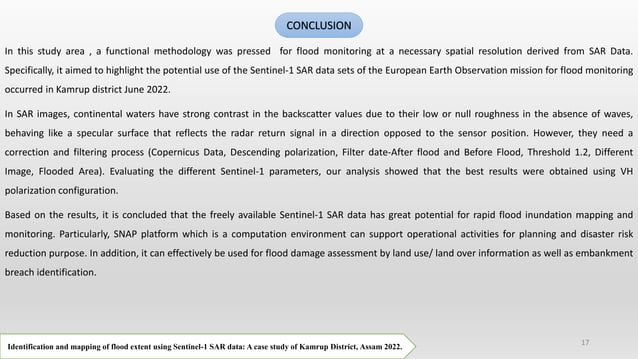 Monitoring Mapping Flood Sentinel 1 Sar Ppt
