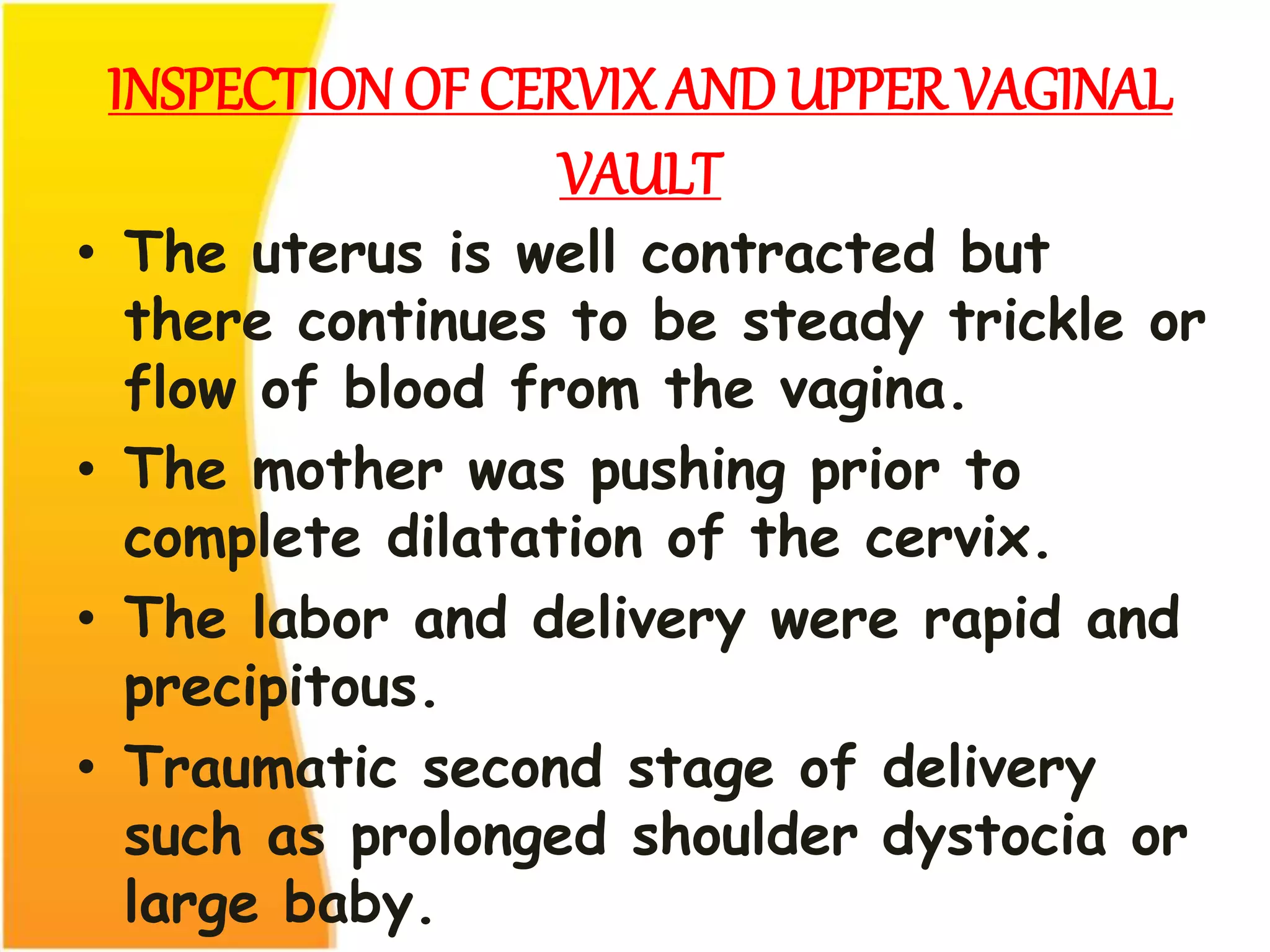4th stage of labor m.sc 1st year | PPTX