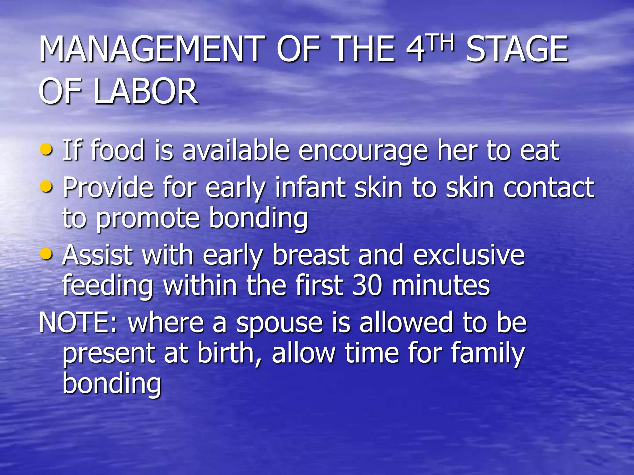 4TH STAGE OF LABOR mgt.ppt