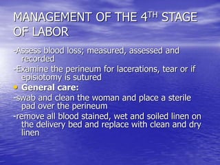 4TH STAGE OF LABOR mgt.ppt