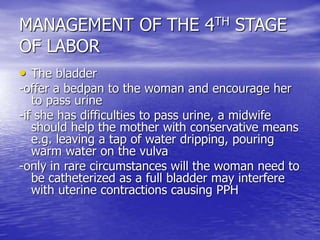 4TH STAGE OF LABOR mgt.ppt